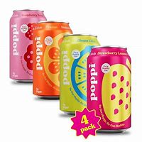 POPPI assorted Sparkling Prebiotic Soda, Juice, 12oz (4 Pack) | 🛒Quick ...