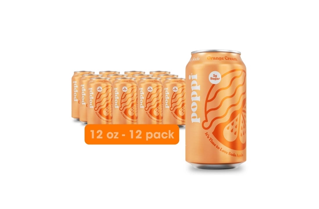 Poppi Orange Cream Prebiotic Soda - 12Pack/12 Fl Oz Cans | Quick Shop NY