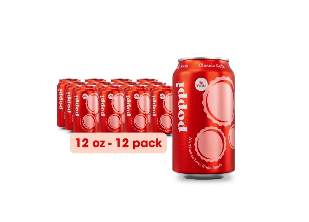 Poppi Classic Cola Prebiotic Soda - 12Pack/12 Fl Oz Cans | Quick Shop NY